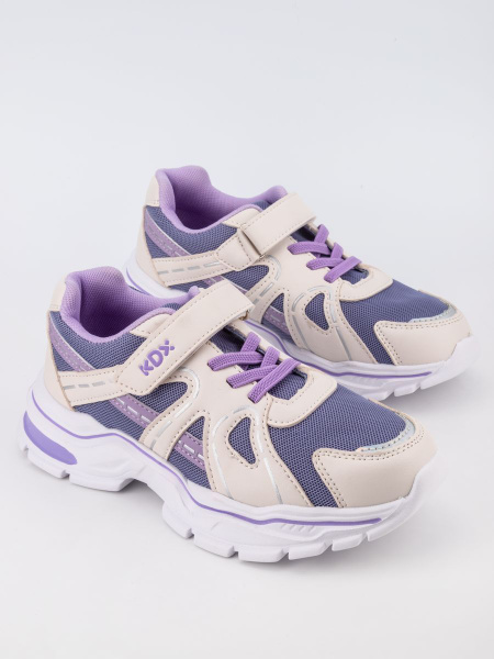 Кроссовки Девочки KDX фиолетовый Экокожа, Текстиль Баскетбол, Бег, размер 35 6 На любой сезон ...