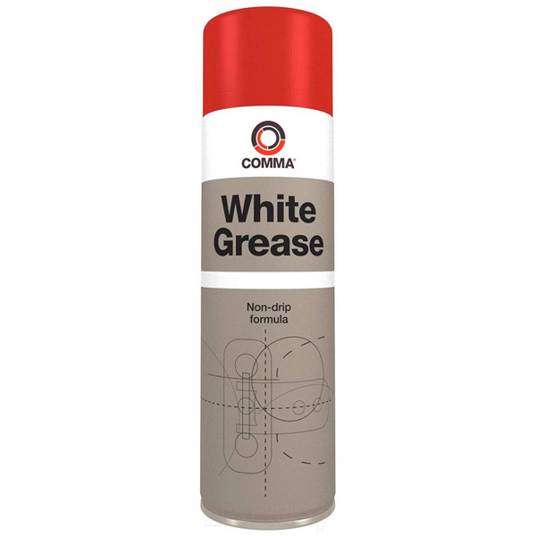 Смазка литиевая белая многофункциональная COMMA White Grease 500мл ...