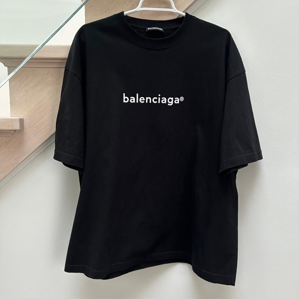 Футболка Balenciaga, размер 56, цвет черный - купить по выгодной цене в ...