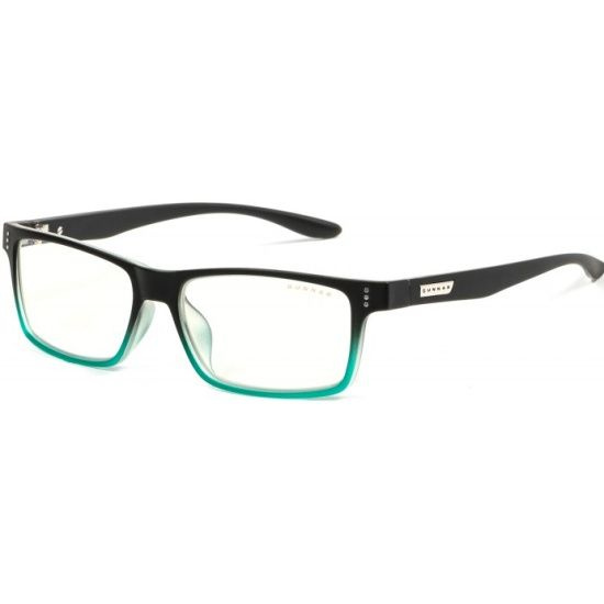 Очки для компьютера GUNNAR Cruz Clear (Plano), черный-зеленый. - купить ...