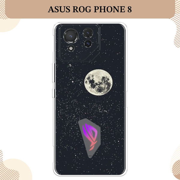 Силиконовый чехол на Asus ROG Phone 8 / Асус Рог Фон 8, Полнолуние ...