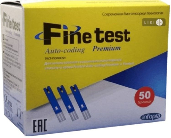 OSANG тест-полоски для глюкометра Finetest Auto Coding Premium - купить ...