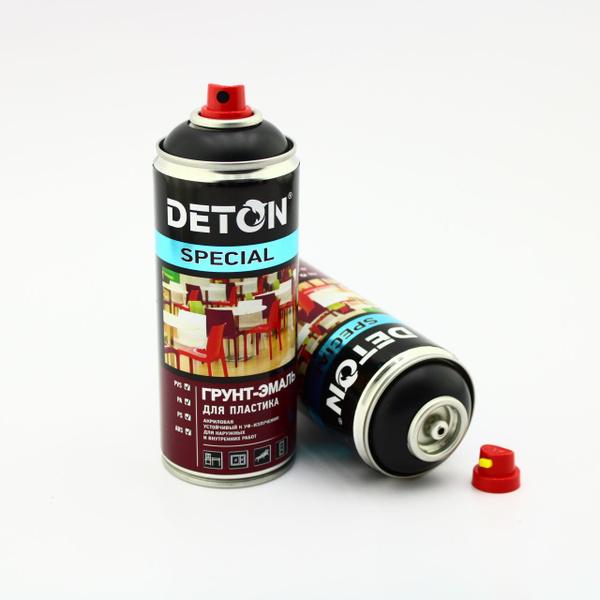 Аэрозольная краска Deton SPECIAL, Алкидная, Полуматовое покрытие, серый ...