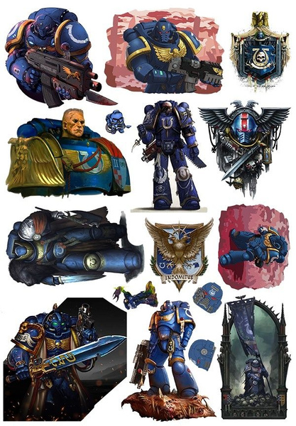 Наклейки Warhammer / Вархаммер 40000 - Ультрамарины №2 стикеры купить ...