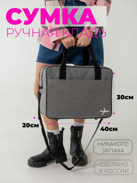 Сумка Ручная кладь 40х30х20 см купить на OZON по низкой цене (640846010)