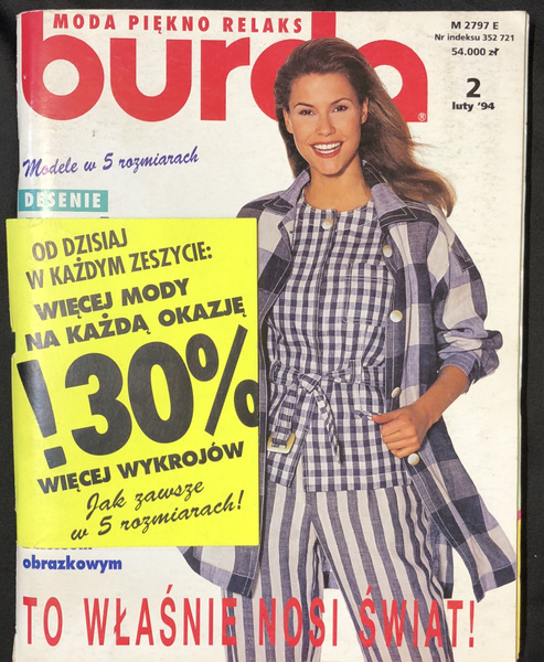 Журнал Бурда (Burda Style) № 2 1994 год На Польском # 41 - купить с доставкой по выгодным ценам ...