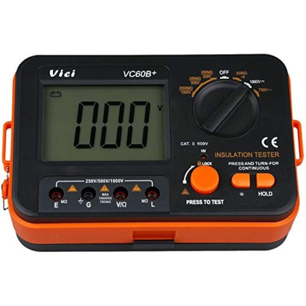 VICI VC60B+ цифровой тестер сопротивления изоляции DCV ACV мегомметр DC250/500/1000V AC750V ...
