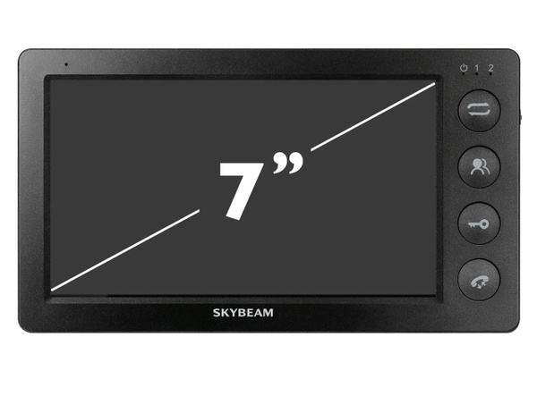 Видеодомофон Skybeam 7" с механическими кнопками цвет черный Skybeam ...