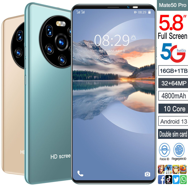 Смартфон Android-смартфон, Mate50 Pro , 5G, WiFi, поддержка русского языка, бесплатная карта ...