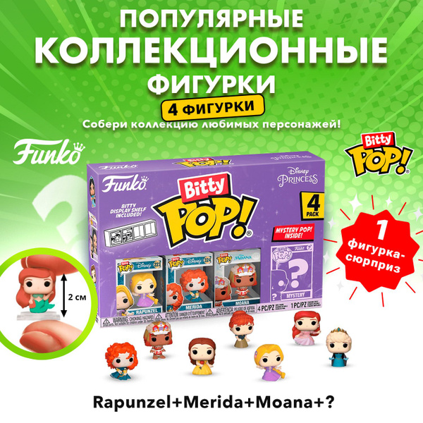 Характеристики Фигурка Funko Bitty POP! Disney Princess S4 Rapunzel ...