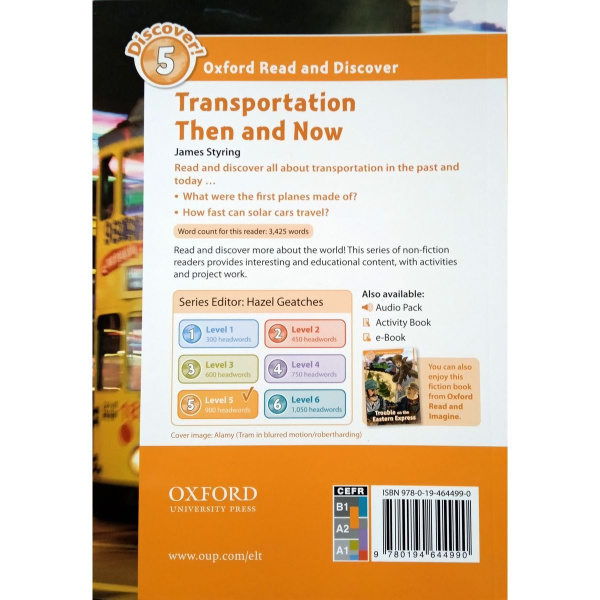 Характеристики Oxford Read and Discover 5 Transportation Then and Now уровневая серия книг для ...