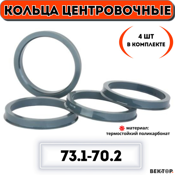 Центровочные кольца для автомобильных дисков 73,1-70,2 "ВЕКТОР ...