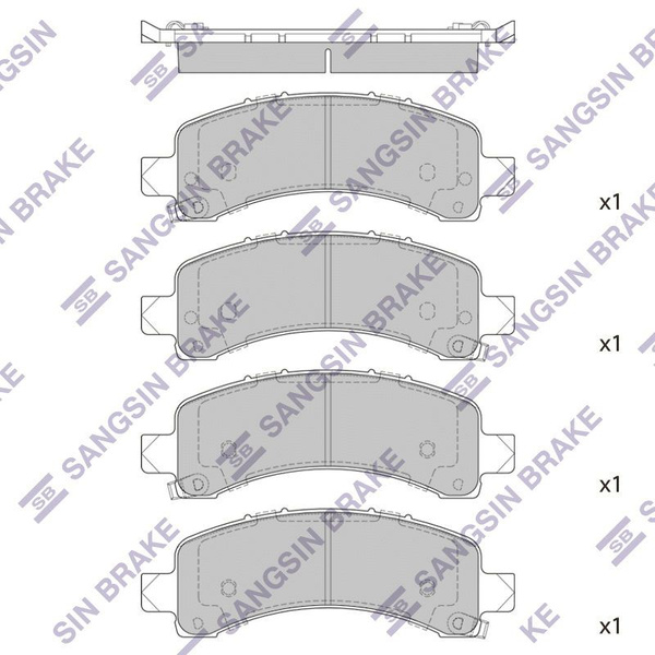 Колодки тормозные Sangsin Brake SP1558 - купить по низким ценам в ...