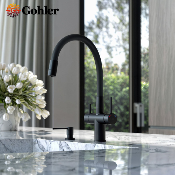 Смеситель Gohler G4207 Нержавеющая сталь, Нержавеющая сталь с покрытием ...