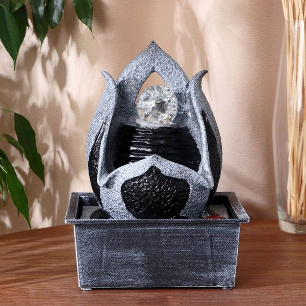 Фонтан для дома, Полистоун, Стекло купить по низкой цене в интернет ...