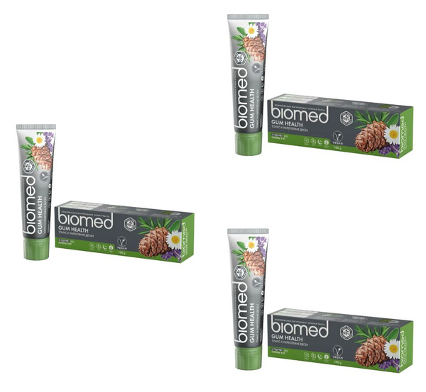Biomed Зубная паста Gum Health, 100 г , 3 шт. - купить с доставкой по ...