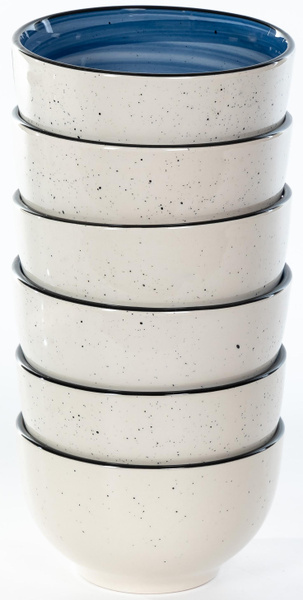 Набор салатников Lux Farfor "Эксклюзивный неповторяющийся рисунок на каждой тарелке", 750 мл ...