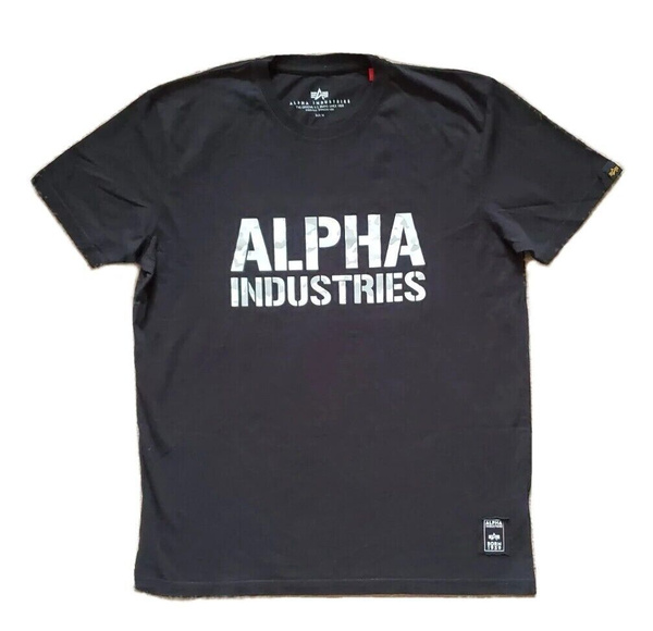 Футболка Alpha Industries, размер 56, цвет черный - купить по выгодной ...