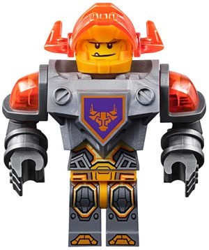 Минифигурка Lego Axl - Trans-Neon Orange Visor, Flat Silver Torso ...