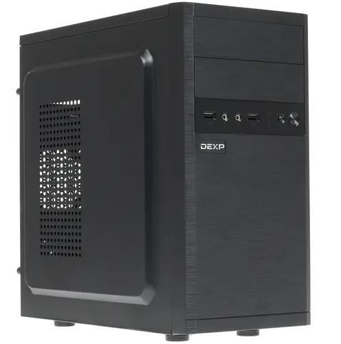 Корпус для компьютера, пк, DEXP DC-202M черный, Mini-Tower, Micro-ATX, Mini-ITX, USB 2.0 Type-A ...