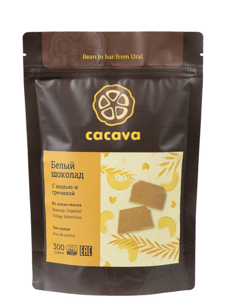 Белый шоколад "Грешью", с кешью и гречихой (Cacava), 300 г. купить на ...