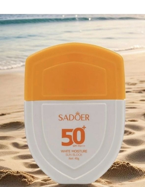 Солнцезащитный крем для лица и тела Sadoer Sun Block White Moisture SPF 50+ - купить с доставкой ...