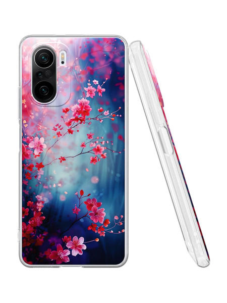 Силиконовый чехол Mcover для Poco F3 (Поко Ф3), Сакура - купить с ...