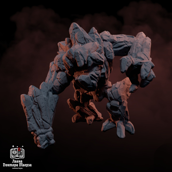 Вопросы и ответы о Миниатюра для настольной игры ДнД DnD pathfinder - Каменный голем в 32 ...