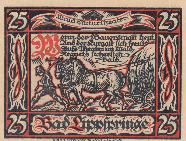 Германия (Веймарская Республика) Бад-Липшпринге 25 пфеннигов 1921 г. (4) купить на OZON по ...