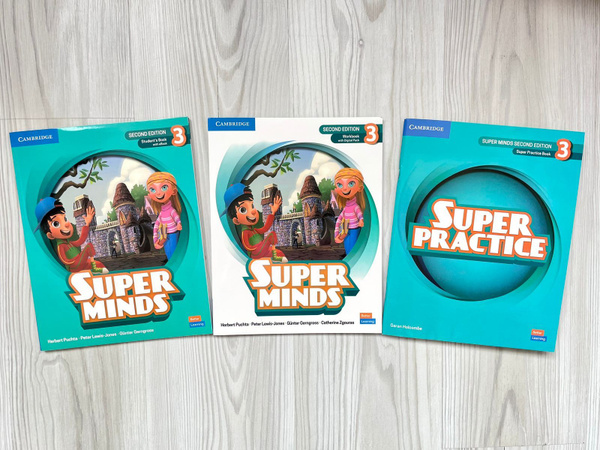 Super Minds 3 2nd Ed Student's book + Workbook + Super Practice + Диск ...