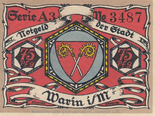 Германия (Веймарская Республика) Варин 75 пфеннигов 1921 г. (A3) купить на OZON по низкой цене ...