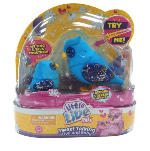 Интерактивная игрушка Little Live Pets Говорящая Сова с Совенком 28040 ...