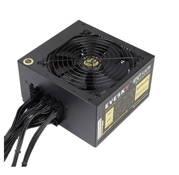 EVESKY Блок питания компьютера Esports Full module, 500 Вт (Esports 500W Full module BLACK ...