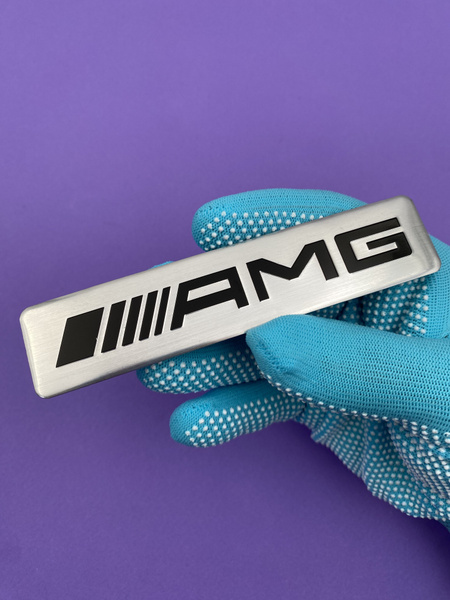 Наклейка AMG для Mercedes-Benz алюминиевый шильдик АМГ эмблема Мерседес ...