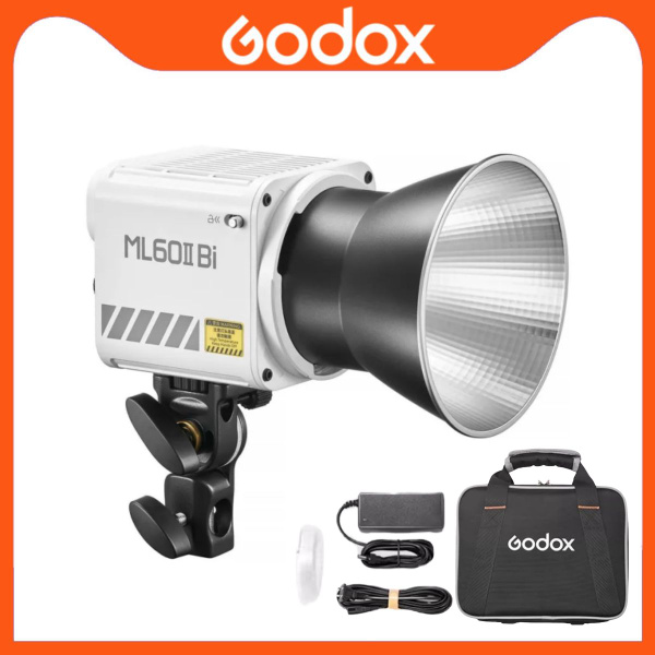 Godox ML60II Bi Портативный ручной светодиодный видеосвет, 70 Вт 2800K ...