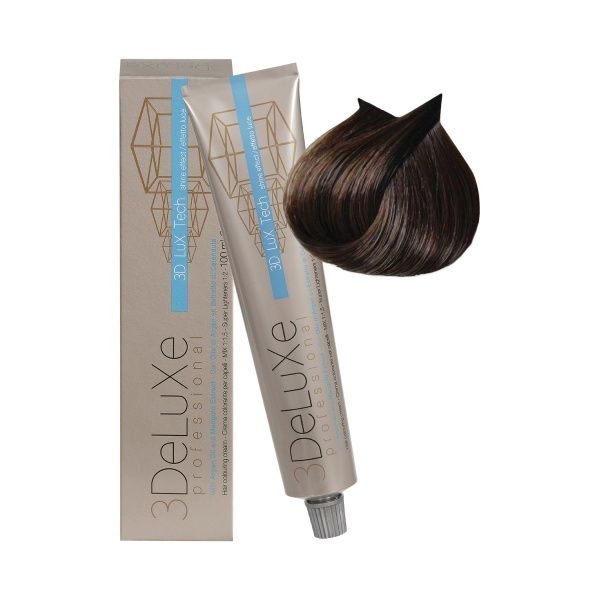 3Deluxe Professional Крем-краска для волос, 5.31 светло-каштановый ...
