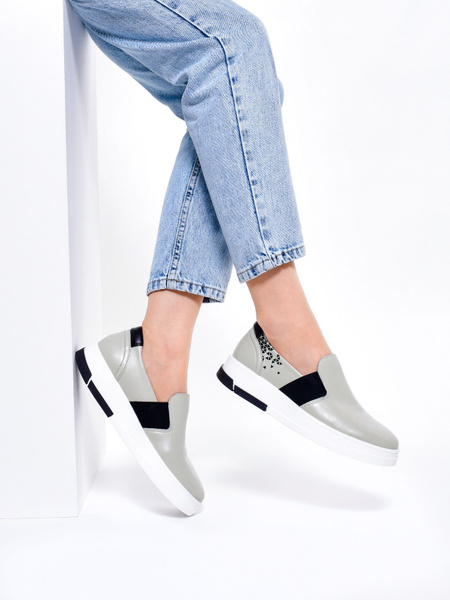 Слипоны Женский BELWEST Кожа, размер 38 G На любой сезон Без застёжки Платформа Беларусь купить ...