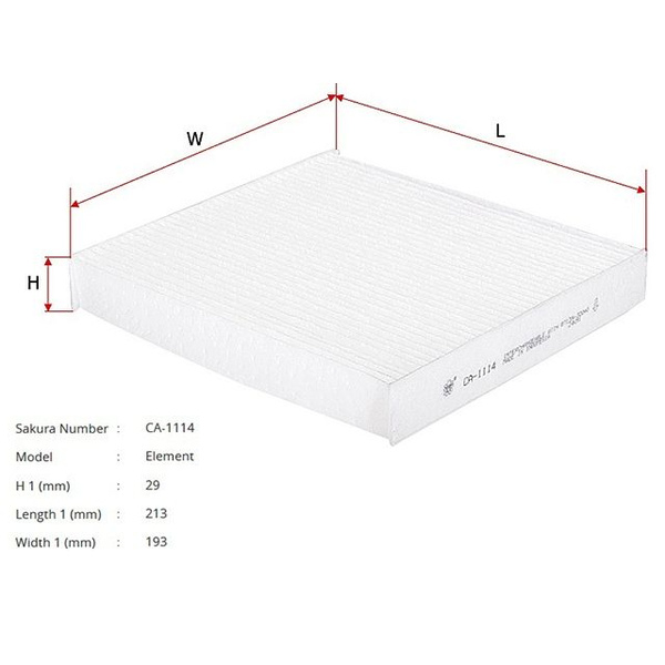 Фильтр салонный Sakura 108199 - купить по выгодным ценам в интернет ...