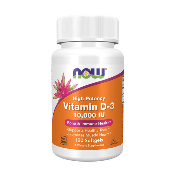 NOW Vitamin D3 10000 МЕ 120 капсул, Витамин Д3 - купить с доставкой по ...