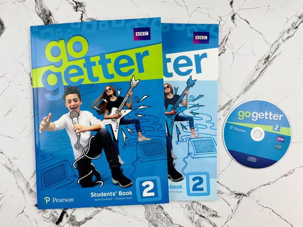 Go Getter 2: Students' Book + WorkBook набор учебник и рабочая тетрадь Go Getter Pearson ...