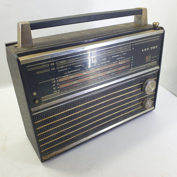 Радиоприемник "VEF-202", работоспособность не проверена, СССР 58592 ...