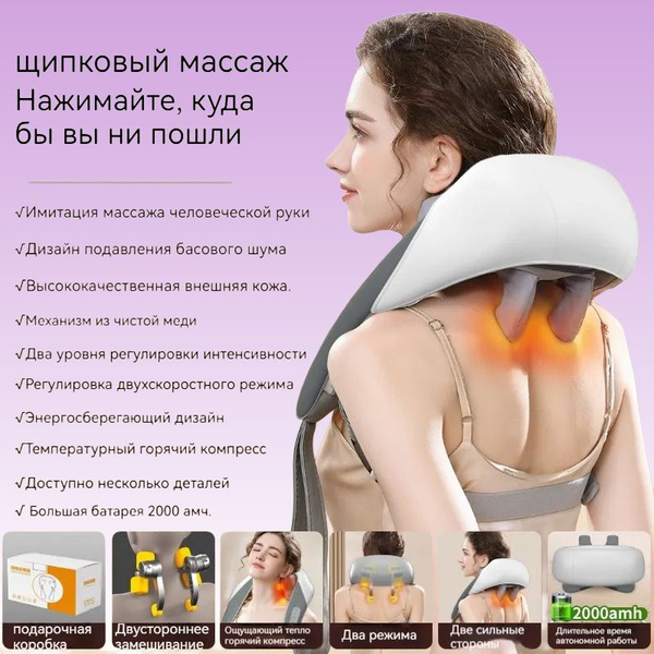 Массажер мануальный премиум для шеи и плеч , ног спины, поясницы, тела ...