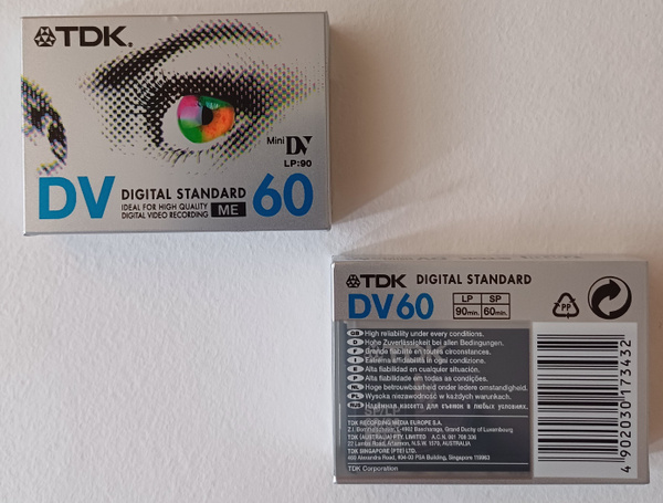 Видеокассета для видеокамер формата MiniDV TDK DV 60 (DVM-60MEEA), 1 шт ...
