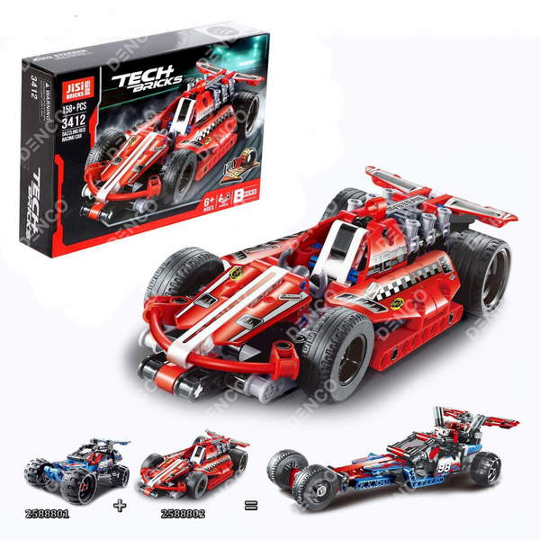 Конструктор Decool DAZZLING-RED с инерционным механизмом 3412 (Technic 42011) / 158 деталей ...