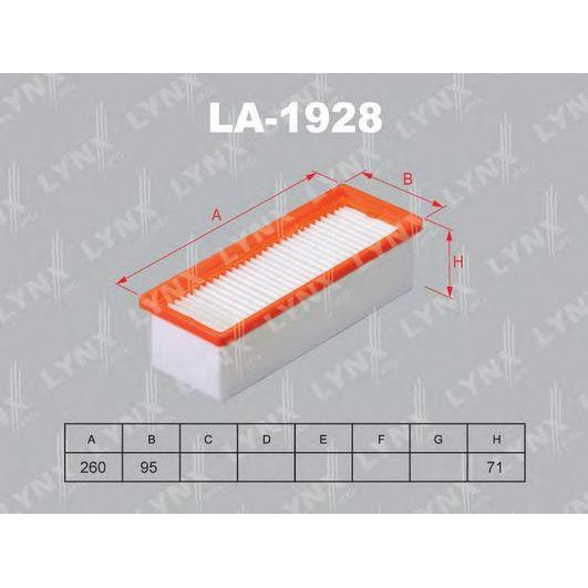 Фильтр воздушный LYNXauto LA1928 - купить по выгодным ценам в интернет-магазине OZON (1604224525)