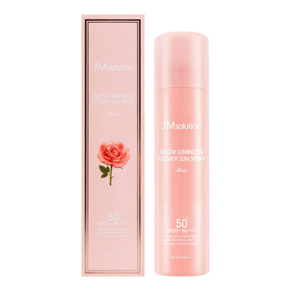 Солнцезащитный спрей с розой JM SOLUTION Glow Luminous Flower Sun Spray ...