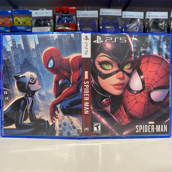 Игра "Spider Man / Человек паук" PS5 - Кастомная обложка для диска ...