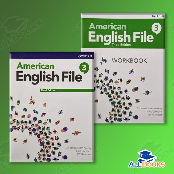 American English File 3,Комплект Student's Book , Workbook +CD(3rd ...