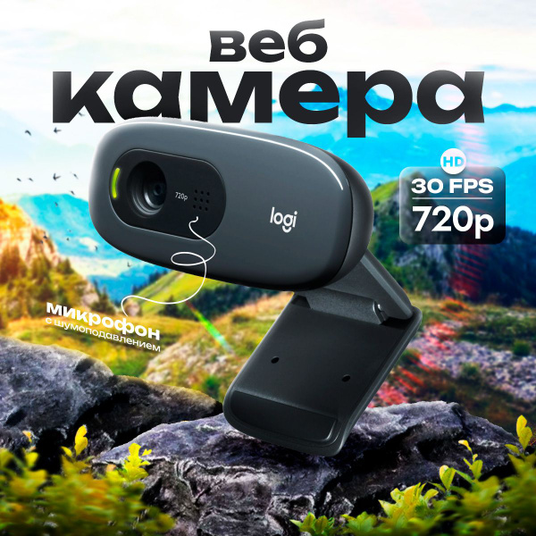 Веб-камера Logitech C270 HD 720p, черный - купить с доставкой по ...