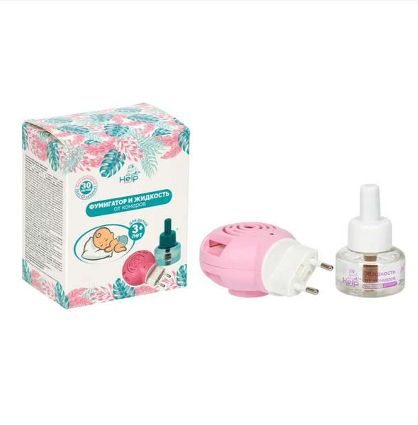 Характеристики Фумигатор+жидкость от комаров для детей3+ HelpBoyScout ...